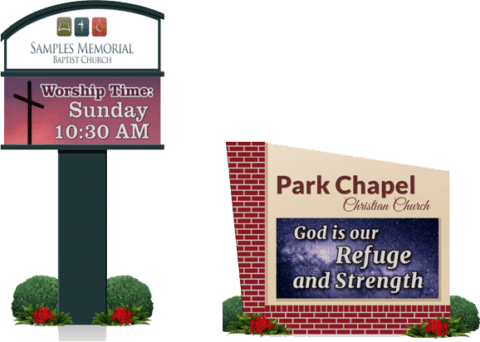 Church Marquee Signs | Church Digital Signs | Golden Rule Signs